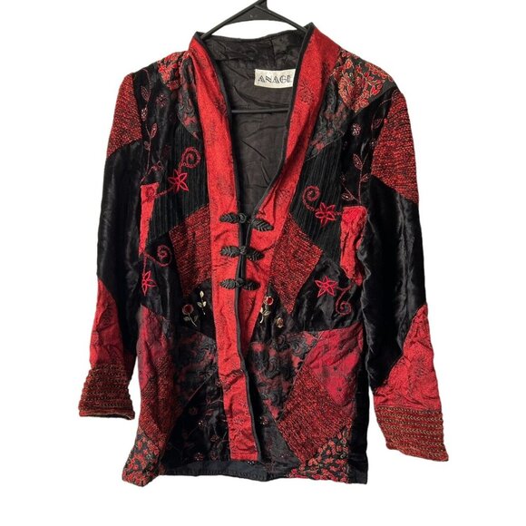 Anage | Jackets & Coats | Vintage Anage Jacket Velvet Chenille ...